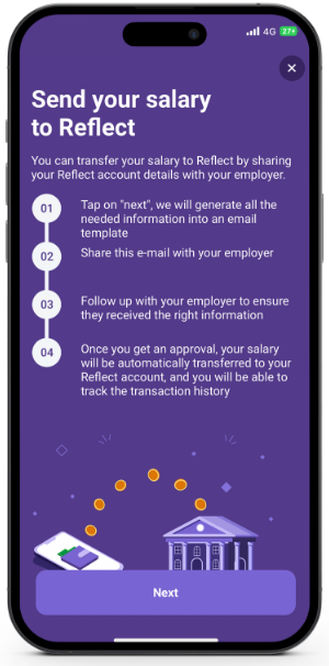 Salary Account - Reflect
