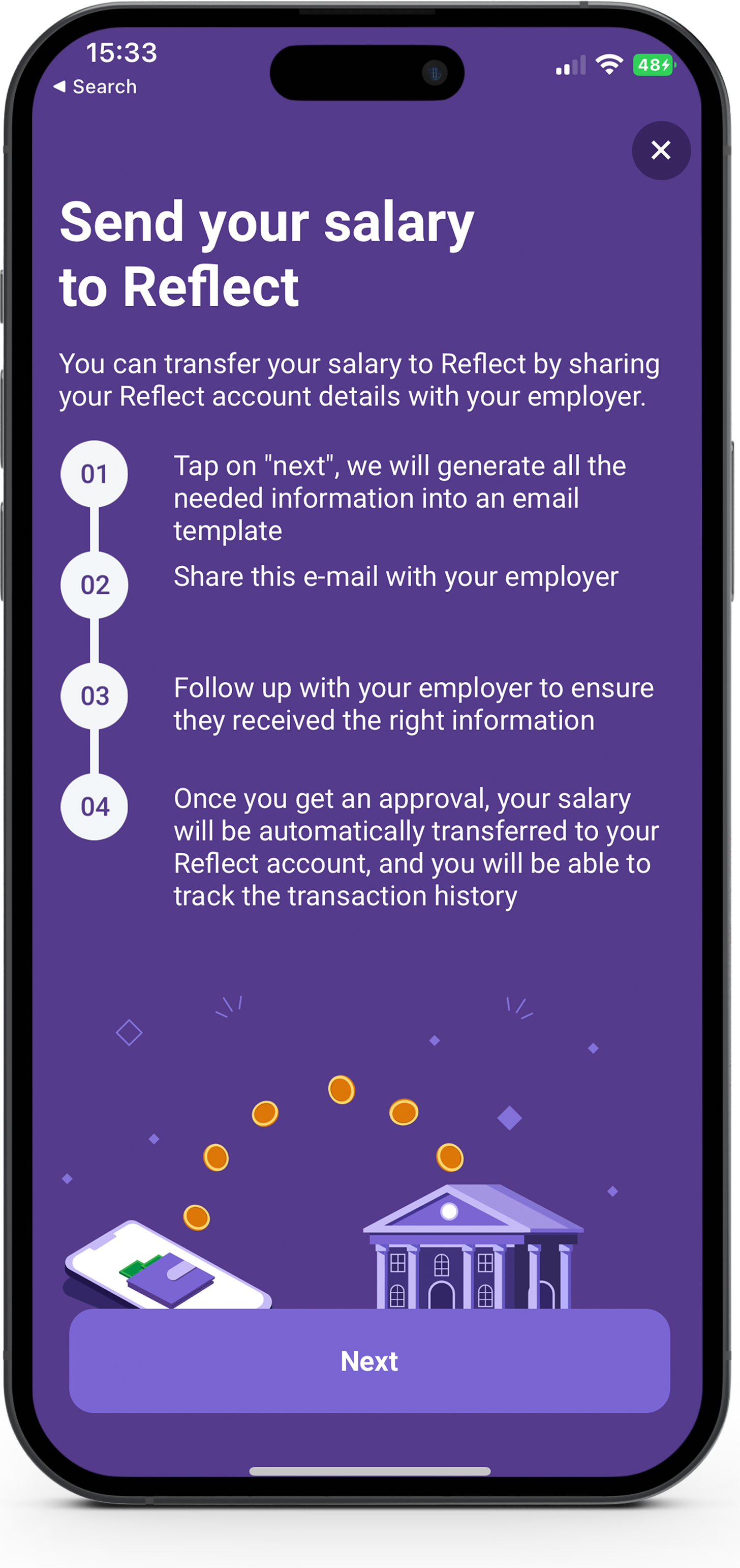 Salary Transfer - Reflect