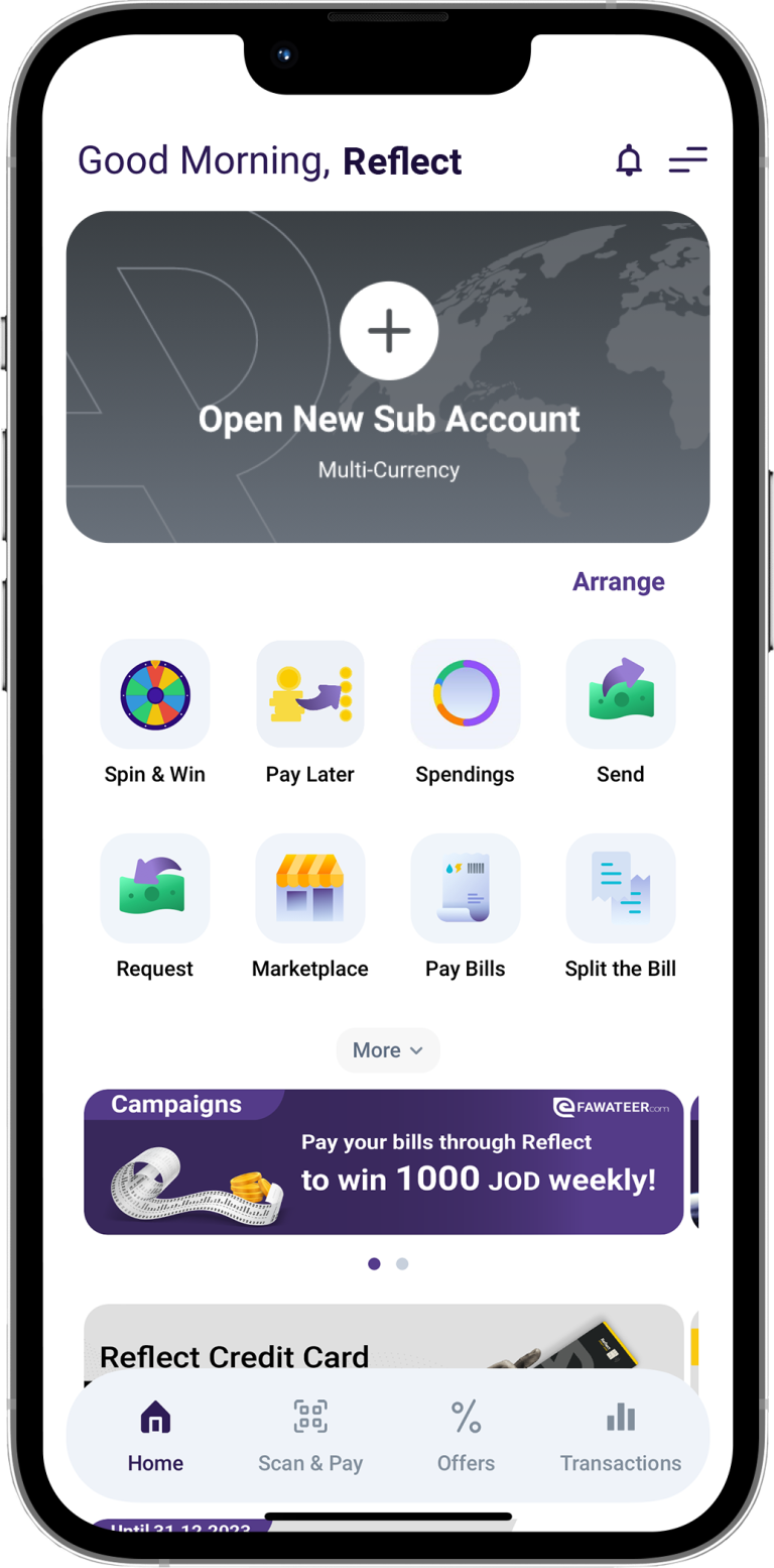 Multicurrency Sub Accounts | Reflect
