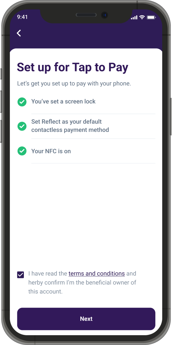 Tap to Pay | Reflect